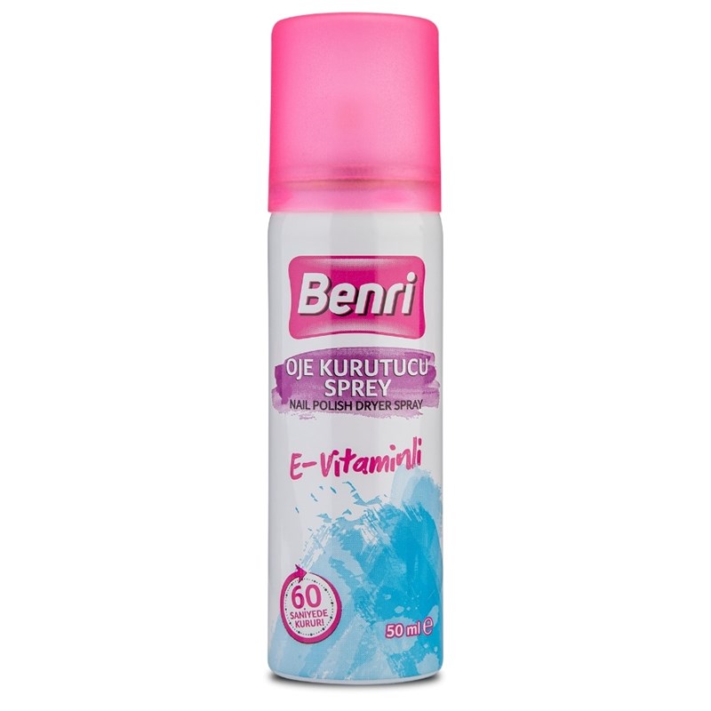 Benri بخاخ مجفف طلاء الاظافر 50 مل - Benri Oje Kurutucu Spreyi 50 ml